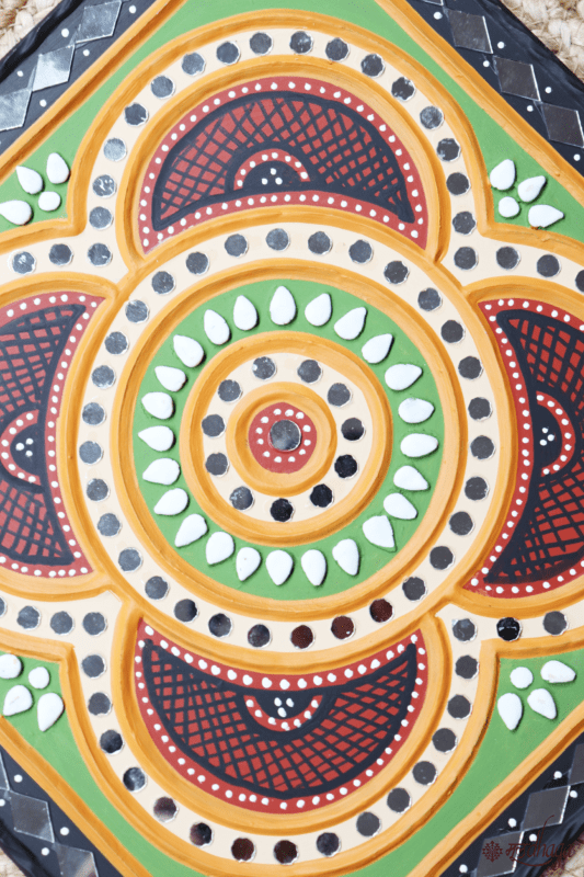 Handcrafted Mud & Mirror Work | Lippan Art - Wall Hanging | Mooldhaga