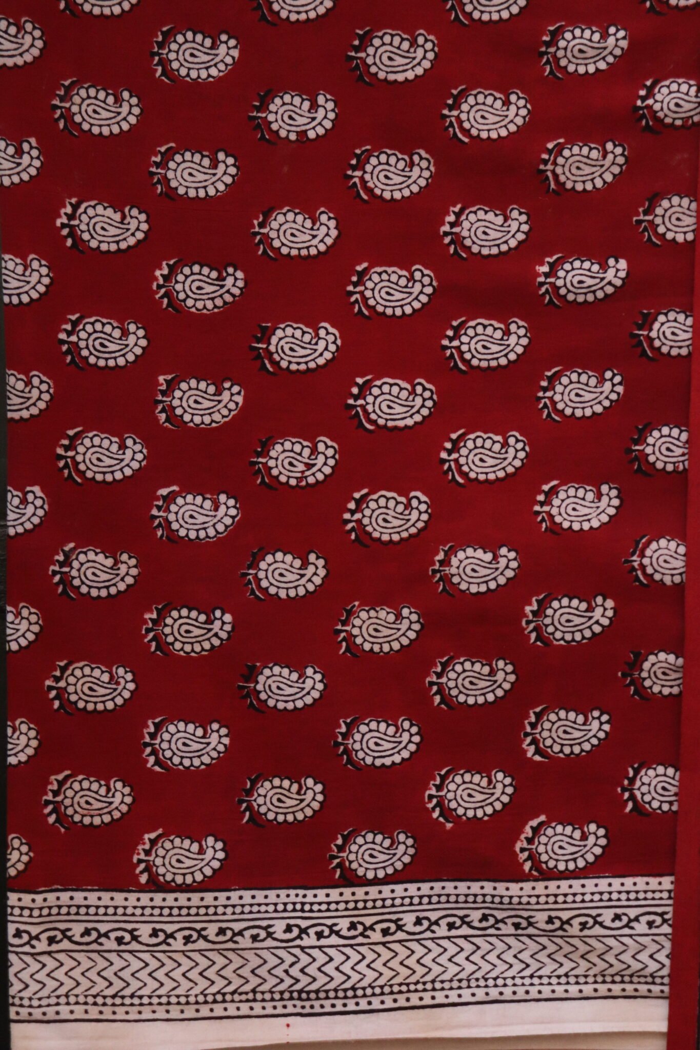 Bagh Hand Block Printed Cotton Suit - 3 Piece Set | Mooldhaga