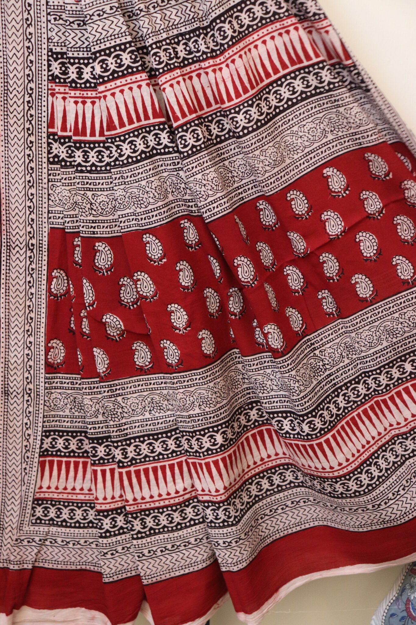 Bagh Hand Block Printed Cotton Suit - 3 Piece Set | Mooldhaga