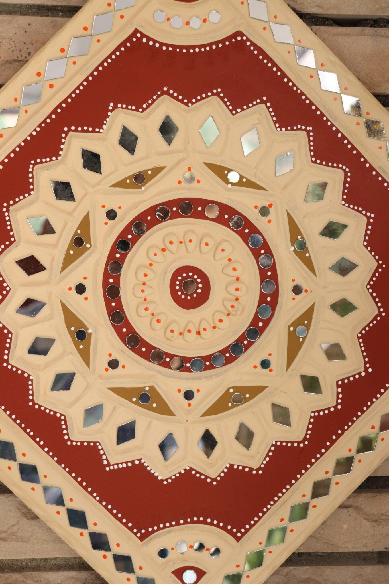 Handcrafted Mud & Mirror Work | Lippan Art - Wall Hanging | Mooldhaga
