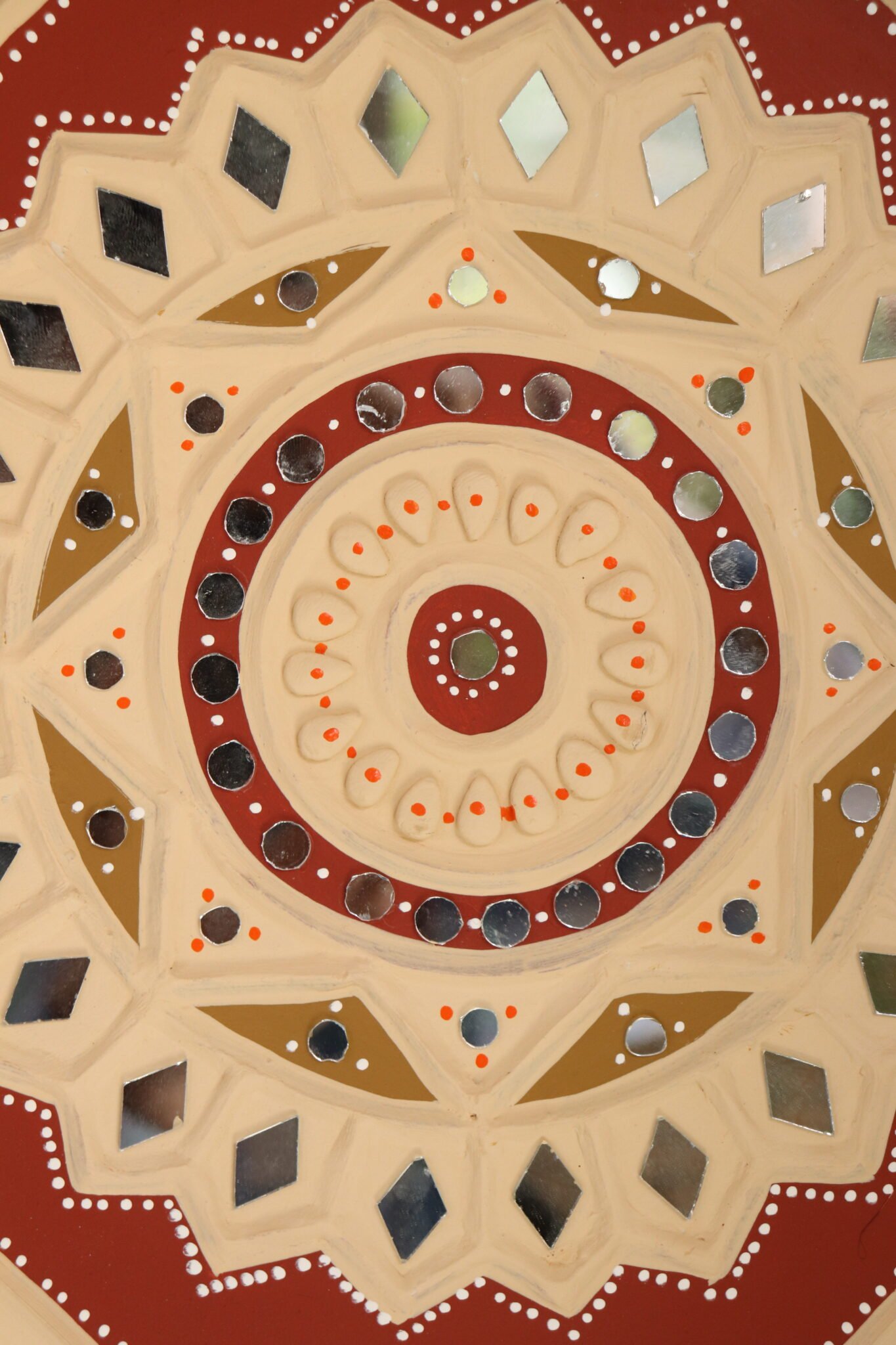 Handcrafted Mud & Mirror Work | Lippan Art - Wall Hanging | Mooldhaga