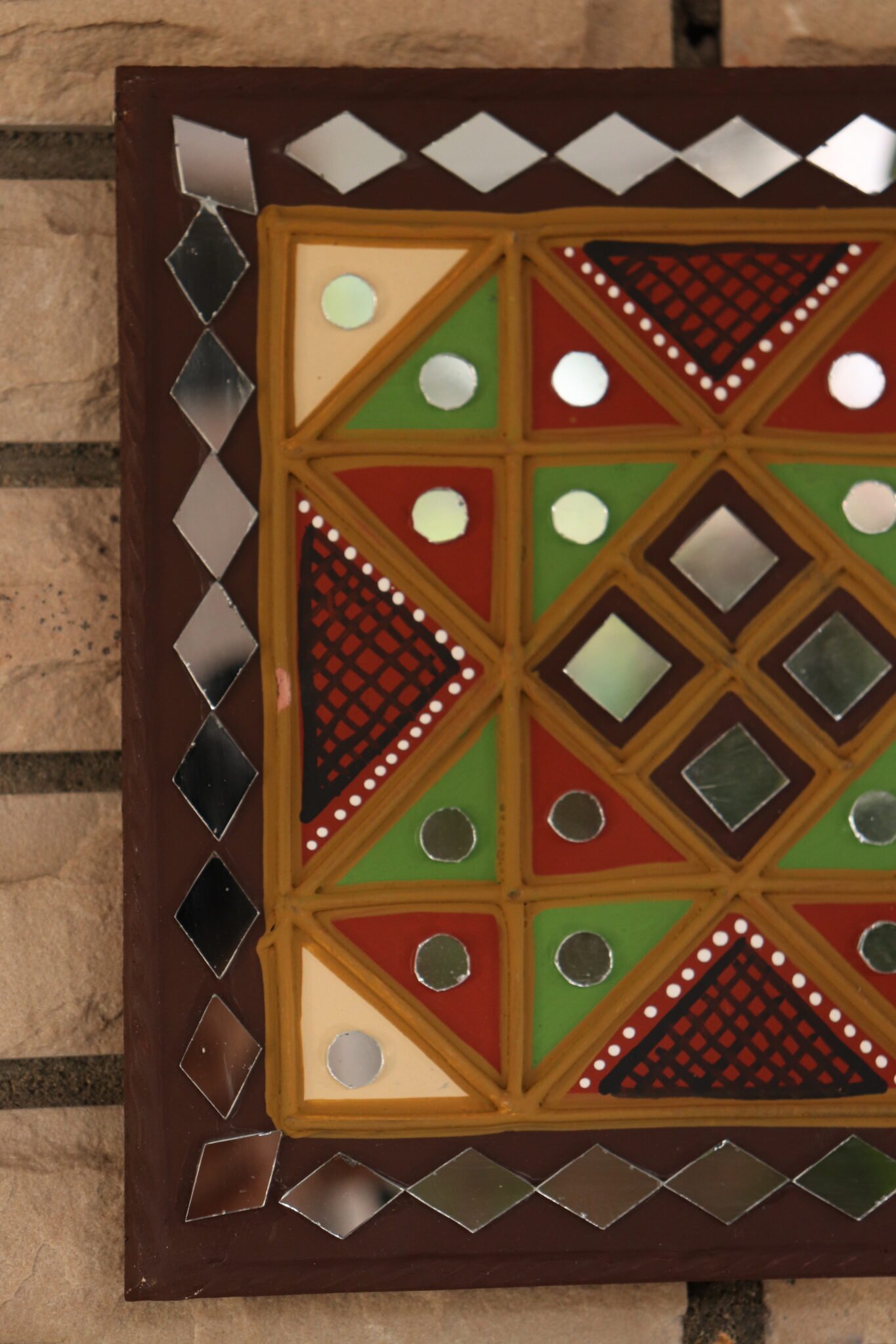 Handcrafted Mud & Mirror Work | Lippan Art - Wall Hanging | Mooldhaga